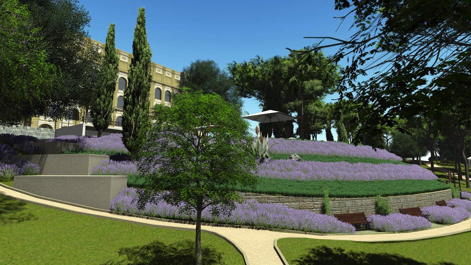 Conceptual landscape design project with the detailed valorisation of ...