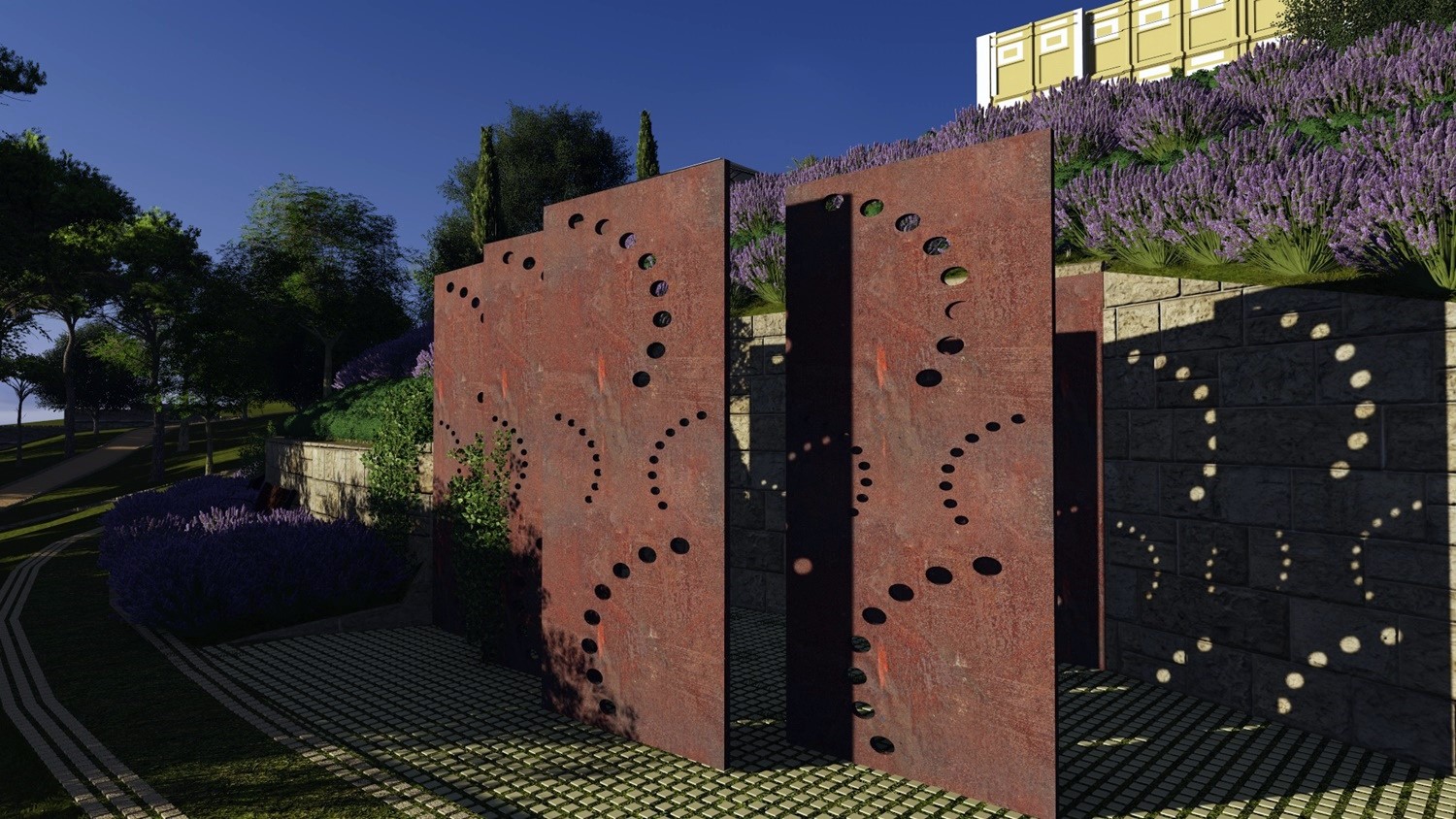 Conceptual landscape design project with the detailed valorisation of ...